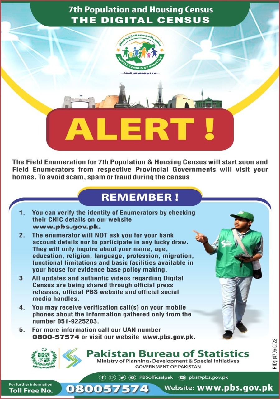 Pakistan Bureau of Statistics – Census Planning and Management Unit